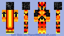 Firebrand FLAMIN' FLOWIN' CAPE EDITION Minecraft Skin