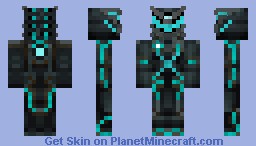 Blue space sniper Minecraft Skin