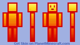 Lava man Minecraft Skin