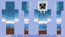 Snowy stone creeper Minecraft Skin