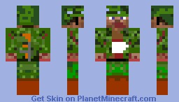 Soldier wounded World War II Minecraft Skin