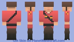 RED Soldier Minecraft Skin