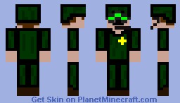 Soldier (with night vision goggles) Minecraft Skin