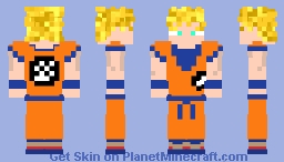 GOKU SSJ (DRAGON BALL) Minecraft Skin