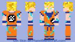 GOKU SSJ2 (DRAGON BALL) Minecraft Skin