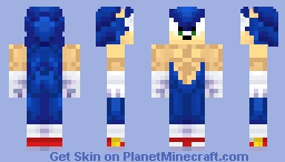 Sonic Forces: Sonic SFM Minecraft Skin