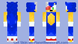 Super dark sonic Minecraft Skin