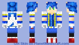 Sonic human Minecraft Skin