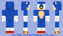 Sonic the hedgehog Minecraft Skin
