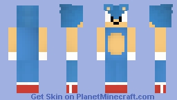 Sonic the hedgehog Minecraft Skin