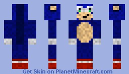 sonic Minecraft Skin