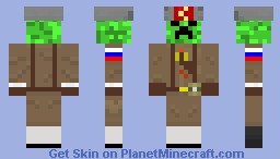 soviet creeper Minecraft Skin