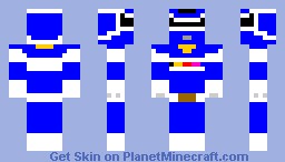 Blue Space Ranger Minecraft Skin