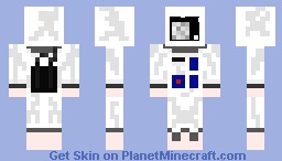 spaceman looking at the moon Minecraft Skin