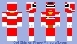 Red Space Ranger Minecraft Skin