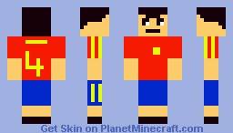 spain kit/player euro winners 2012 Minecraft Skin