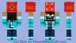 CaptainSparklez - MCC: Builders’ Guild Aqua Axolotls Minecraft Skin