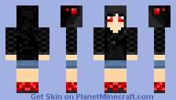 Cute Spider Hoodie Girl Minecraft Skin