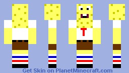 spongebob squarepants Minecraft Skin