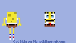 Spongebob with Gary Minecraft Skin