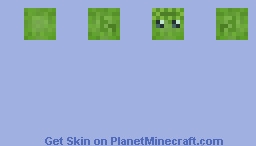 Chartreuse Rodian Head Template Minecraft Skin