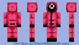 Squid Game - Pink Circle Guard Minecraft Skin