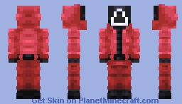 Triangle Red Guard (Squid Game Web Series) Minecraft Skin