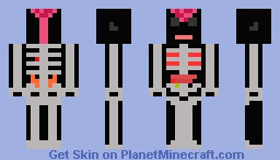 organs with skeleton [no skull] Minecraft Skin