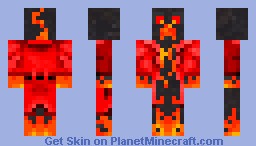 lava creeper Minecraft Skin