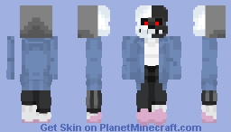 Dust Sans Phase 1 Minecraft Skin