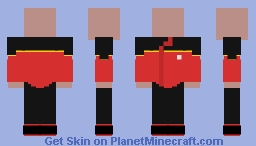 Star Trek: Lower Decks - (Red) Admiral Uniform Template Minecraft Skin