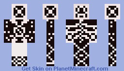 white static Minecraft Skin