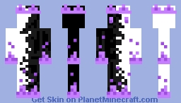 Purple Fire Minecraft Skin