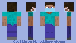 Covid Steve Minecraft Skin