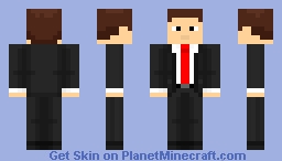 Agent Steve Minecraft Skin