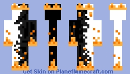 Orange Fire Minecraft Skin