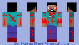 Steve gone crazy Minecraft Skin