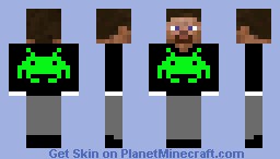 Steve in space invaders suit Minecraft Skin
