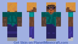 Steve Data Inverted Minecraft Skin