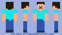 Minimalist Steve Minecraft Skin