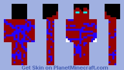blue web Minecraft Skin