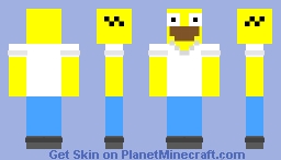 homer simpson Minecraft Skin