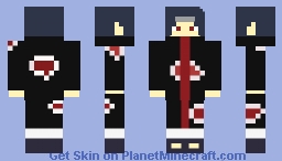 itachi akatsuki Minecraft Skin