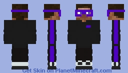 Eboy Purple Steve w/ Goggles Minecraft Skin