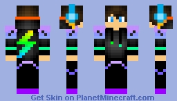 lightning gamer Minecraft Skin