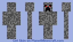 cool grey creeper Minecraft Skin