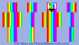 Rainbow Guy Minecraft Skin