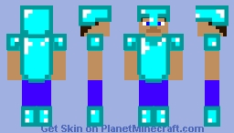 Steve in diamond gear Minecraft Skin