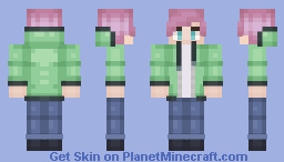 Green Hoodie dude Minecraft Skin