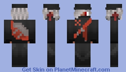 Fragmented Slime Black / Blue Minecraft Skin